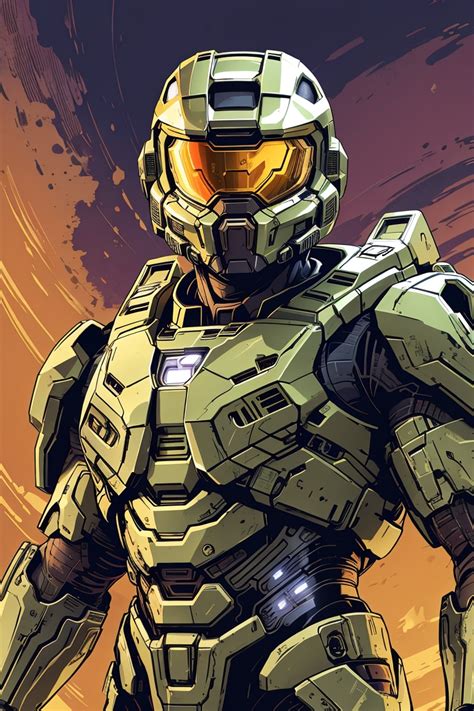 Halo Spartan Art By Yulian Nikolov Makerworld