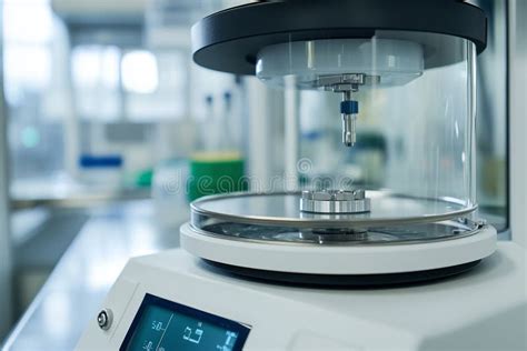 Close Up View Of An Analytical Balance In A Laboratory Setting During A