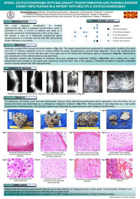 Pdf Spinal Osteochondroma With Malignant Transformation And Pushing