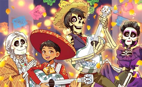 Pin By Lora Lynn On Hector Miguel Imelda And Coco Disney Fan Art Disney Fun Anime