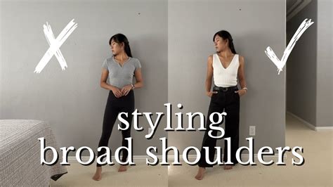 How To Style Broad Shoulders Balancing Vs Emphasizing Youtube