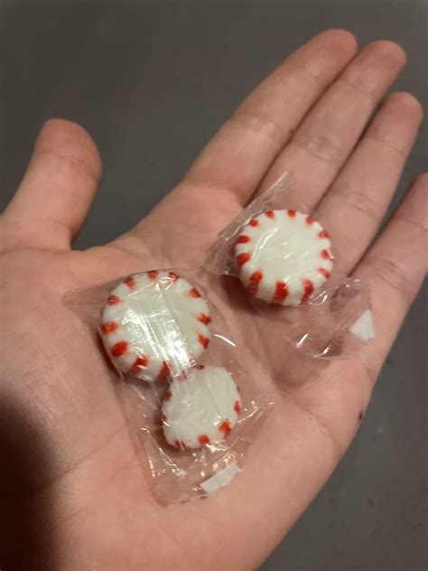 One Of My Peppermints Has A Little Buddy Rmildlyinteresting