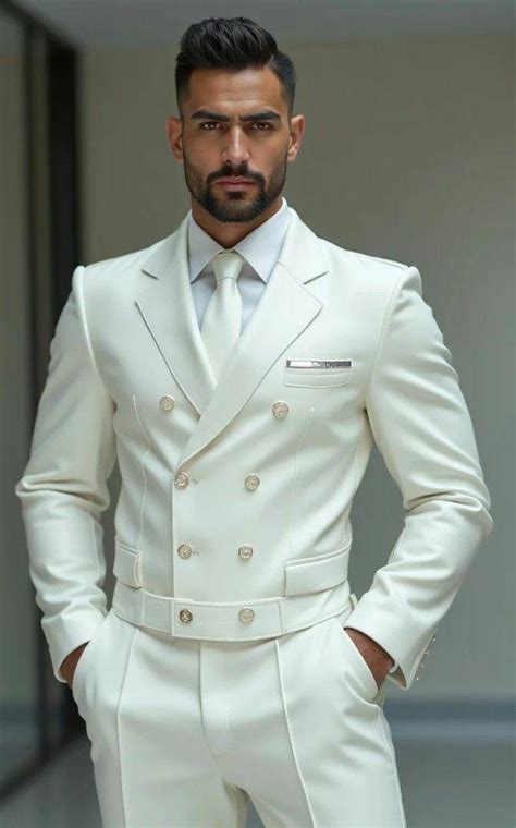White Double Breasted Suit Slim Fit Wedding Groom Suit Etsy