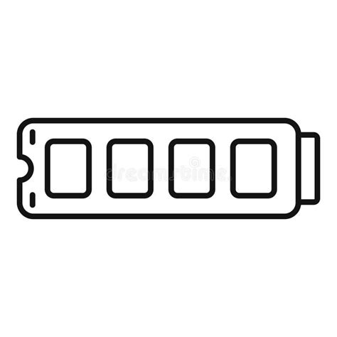 Fast Ssd Memory Board Icon Outline Vector Archive Usb Stock