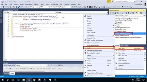 Custom Content Page Using Xamarin Forms