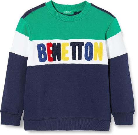 Benetton Felpa Sudadera Azul Peacoat 252 116 Talla Del Fabricante Small Para Niños
