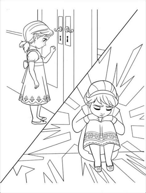 Coloring Page World Frozen Portrait