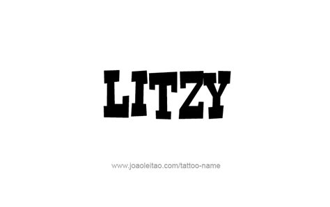 Litzy Name Tattoo Designs