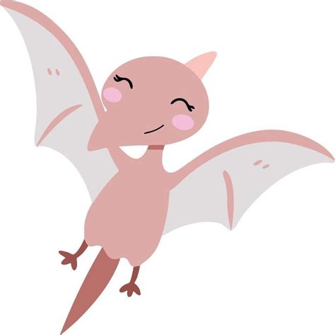 Cute Cartoon Pterodactyl Dinosaur Illustration In 2025 Dinosaur