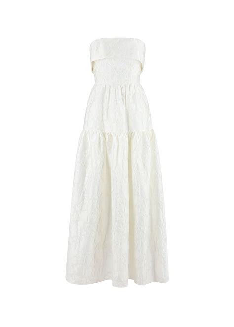 The Swan Lake Maxi Dress In Cream Custard Romantic Styles By Maison Amory