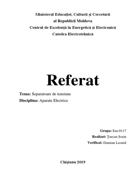 Separatoare De Tensiune Pdf
