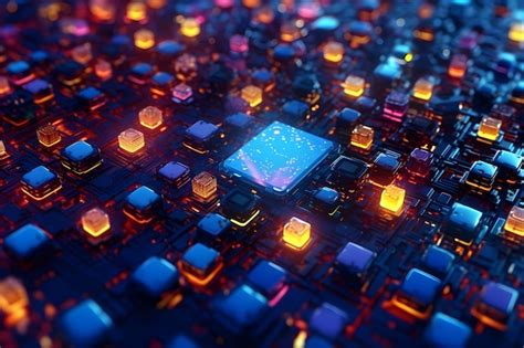 Premium Ai Image Smart Iot Abstract Background