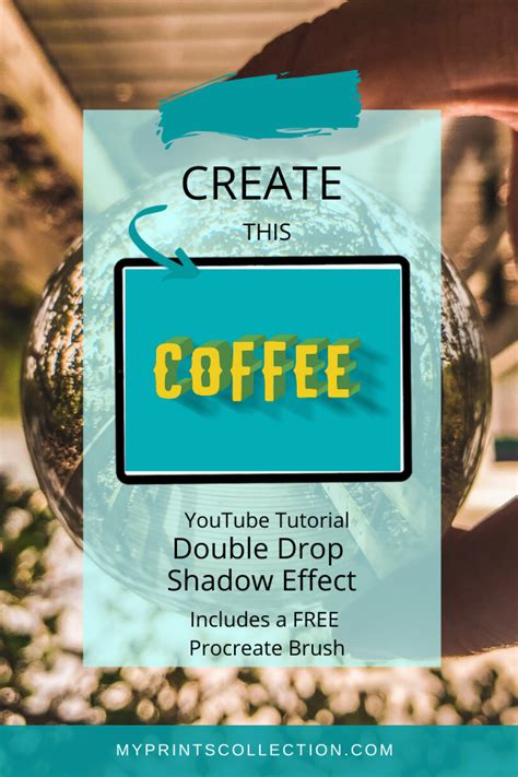 procreate tutorial double drop shadow effect my prints collection
