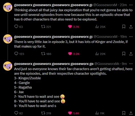 Upcoming Episodes And Their Respective Character Spotlights R