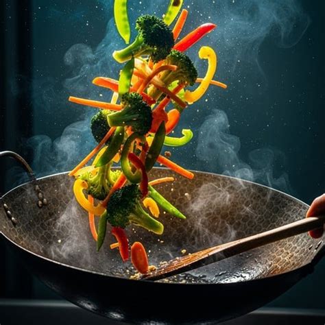 Free Sizzling Wok Action Image Cooking Stir Fry Wok Download At