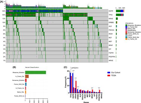 Landscape Of Somatic Alterations In Nsclc Involved In This Study A