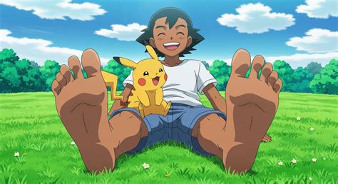 Ash Ketchum Feet 41 By Aiboysgallery On Deviantart