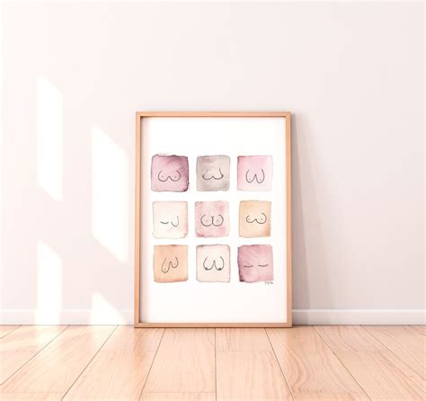 Nude Line Art Print Body Positivity Art Prints Fine Art Nude Print