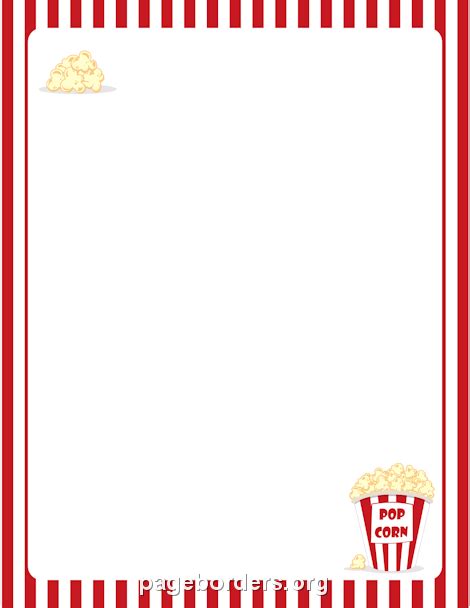 Popcorn Border For Bulletin Board