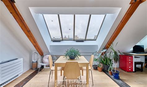 Duplex Crossing Under The Roofs And View Of In Paris île De France