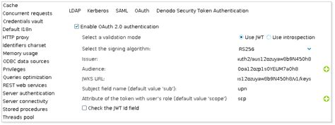 Configure Oauth For A Denodo Connection Thoughtspot Cloud