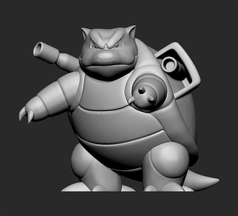 🐉 Pokemon Blastoise With 2 Poses・ Stl File For 3d Printing・cults