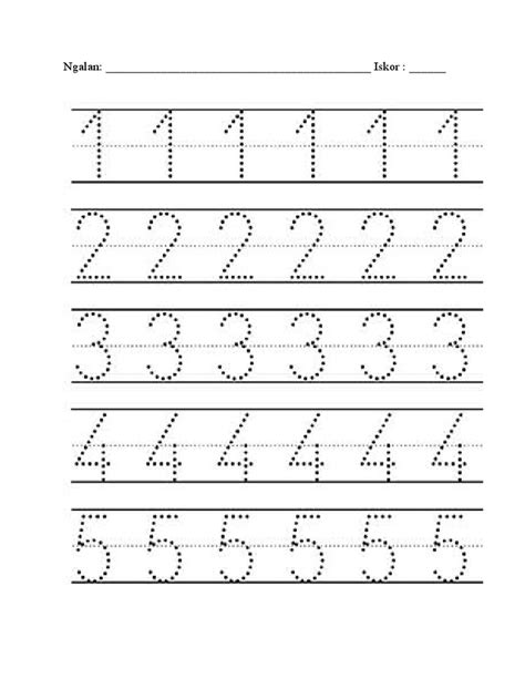 Numeracy Activity Pdf