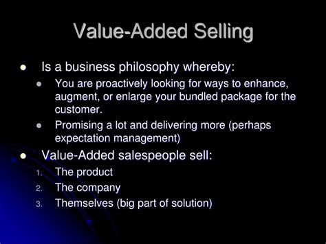 Ppt Introducing Value Added Selling Powerpoint Presentation Free