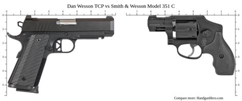 Dan Wesson Tcp Vs Smith And Wesson Model 351 C Size Comparison Handgun Hero