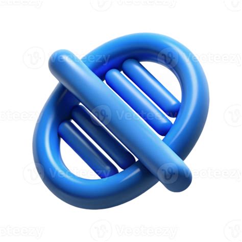 Vibrant Abstract Gene Therapy Icon Gradient Blue Isolated Premium