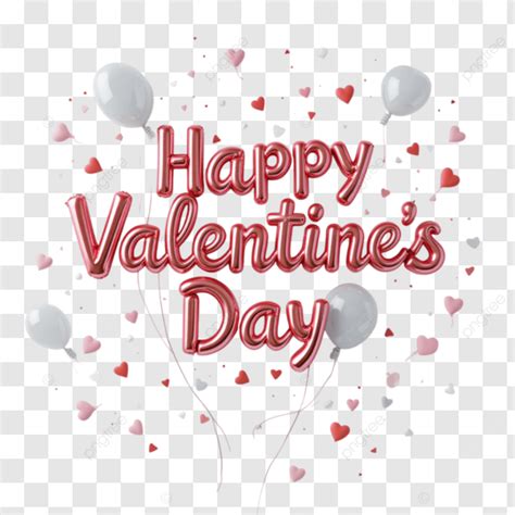 Valentine S Day 3d Typography Small Heart Shape Valentine 3d Typography Heart Shape Png