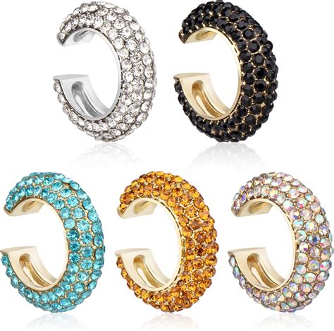 Joez Wonderful 5pcs Chunky Ear Cuff For Women Gold Fake