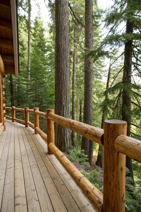 Elegant Deck Railing Options With Cedar Light And Layer