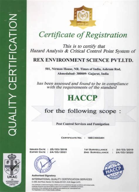 Certificates Pest Control Services In Ahmedabad