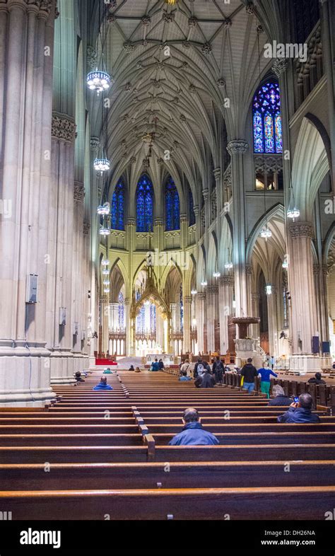 The Interior Of St Patricks Cathedral A Neogothic Roman Catholic