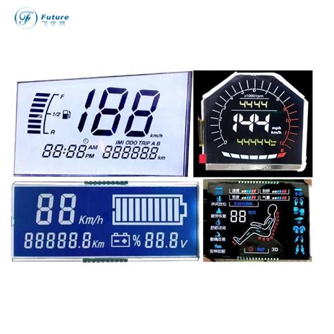 Tn Htn Btn Stn Fstn 8 Digit 7 Segment Monochrome Lcd Screen Lcm Module