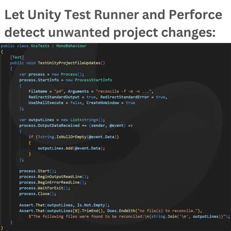 💡 Unity Include Perforce P4 Version Control Into Your Unit Tests 💡 Our Unity Game Project