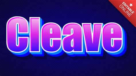 Cleave Science Text Effect Generator