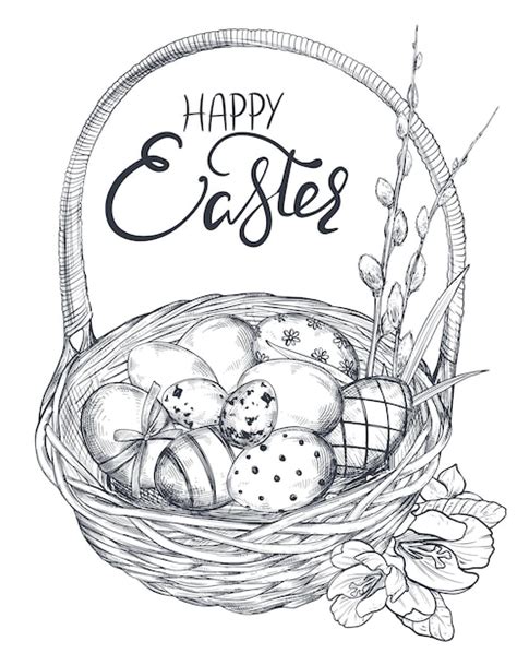 Easter Basket Drawing
