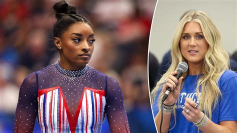 Simone Biles Riley Gaines Feud Draws Reaction From Ex Nascar Star Fox News