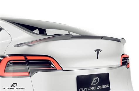 Future Design Tesla Model Y Dry Carbon Fibre Rear Spoiler Aero