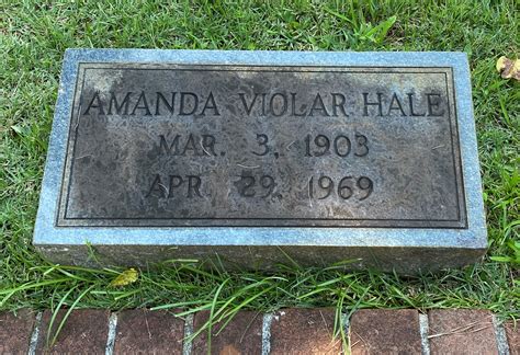 Amanda Violar Collum Hale 1903 1969 Find A Grave Gedenkplek