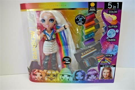 Rainbow High Hair Studio Doll Amaya Raine Washable Rainbow Hair New