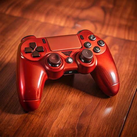 Red 3d Controller Isolated Premium Ai Generated Image