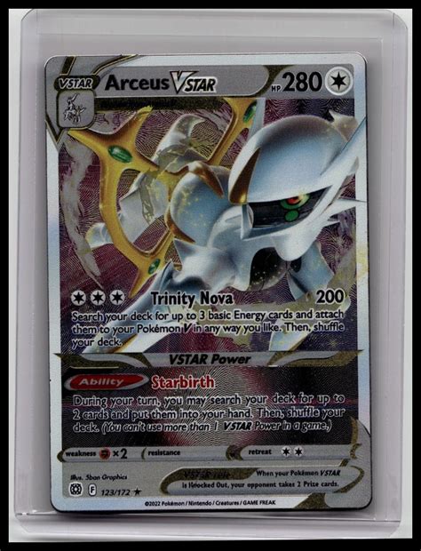 Pokemon Card Arceus Vstar Metal Brilliant Stars 123172 Promo Great American Sports Cards