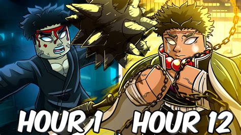 I Survived As Gyomei Himejima In Demonfall Roblox Youtube