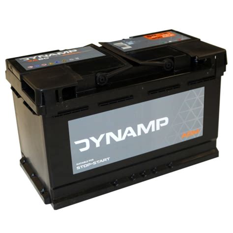 Dynamp Da80 Agm 80ah 800cca 12v Start Stop Car Battery Type 115 Car
