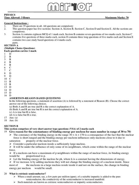 Std 12 Cbse Phy Ch 10 11 12 13 14 Test 20 11 2023 Solution Pdf
