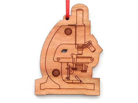 Microscope Ornament Detailed Optic Microscope Science T For