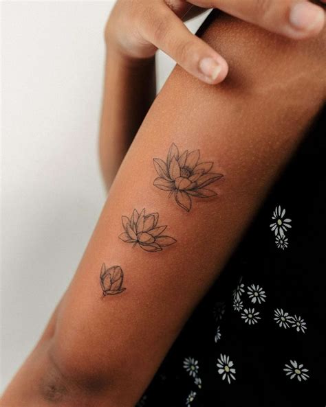 Simple Lotus Flower Tattoos